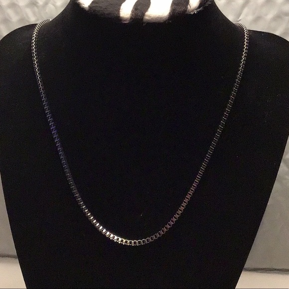 Accessories | Mens 24 Gray Stainless 3mm Box Chain | Poshmark